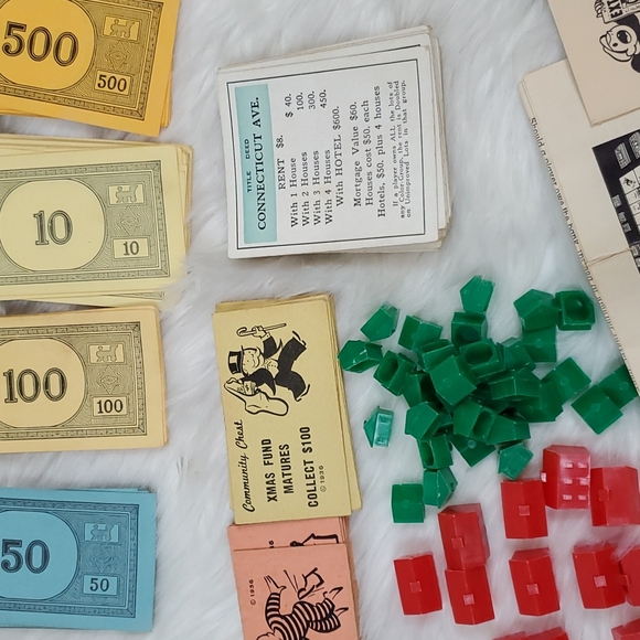 Parker Brothers | Toys | Vintage Copyright 936 Monopoly Game Original ...